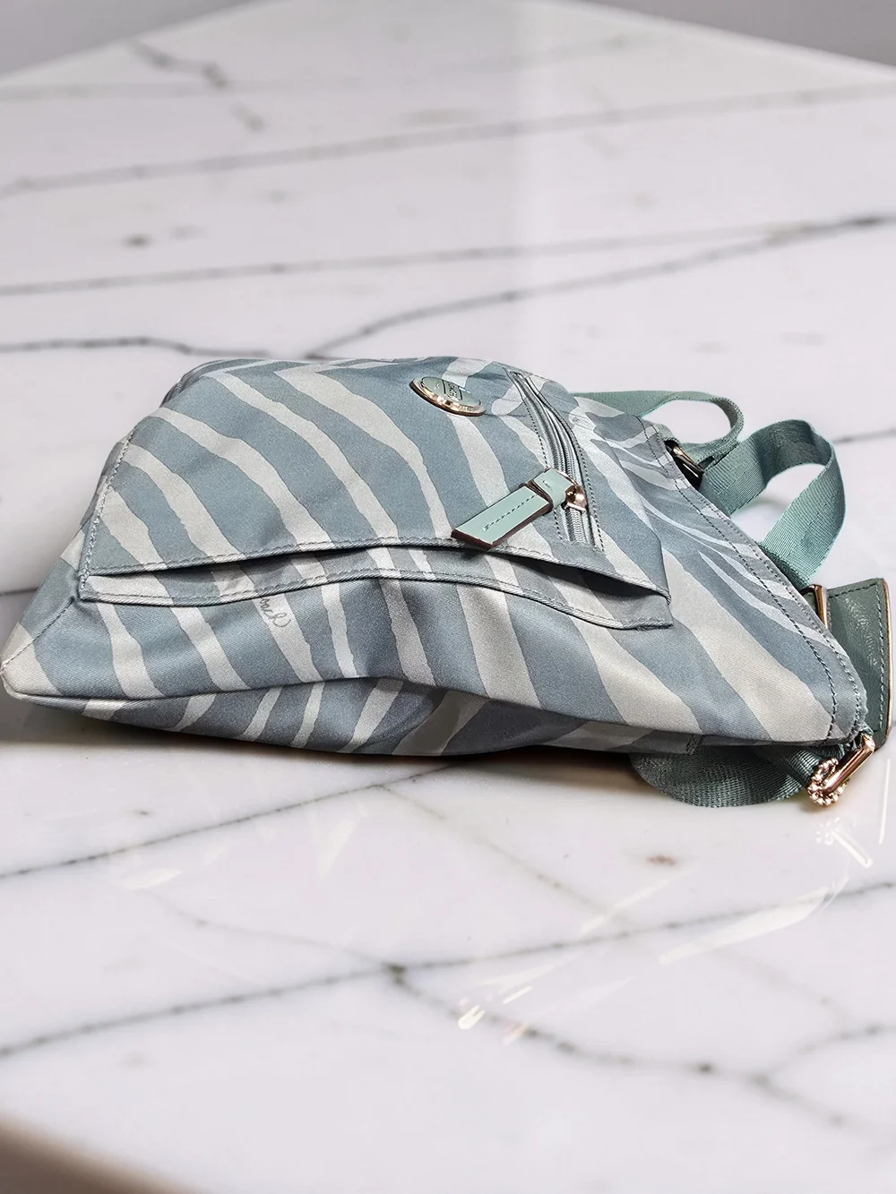 Coach | Bags | Low Start Coach Getaway Zebra Print Nylon File Crossbody ...